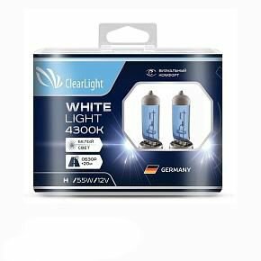Лампа H7 12V 55W PX26d White Light + W5W Blue Vision , 2 шт / Clearlight / MLH7WL+W5W