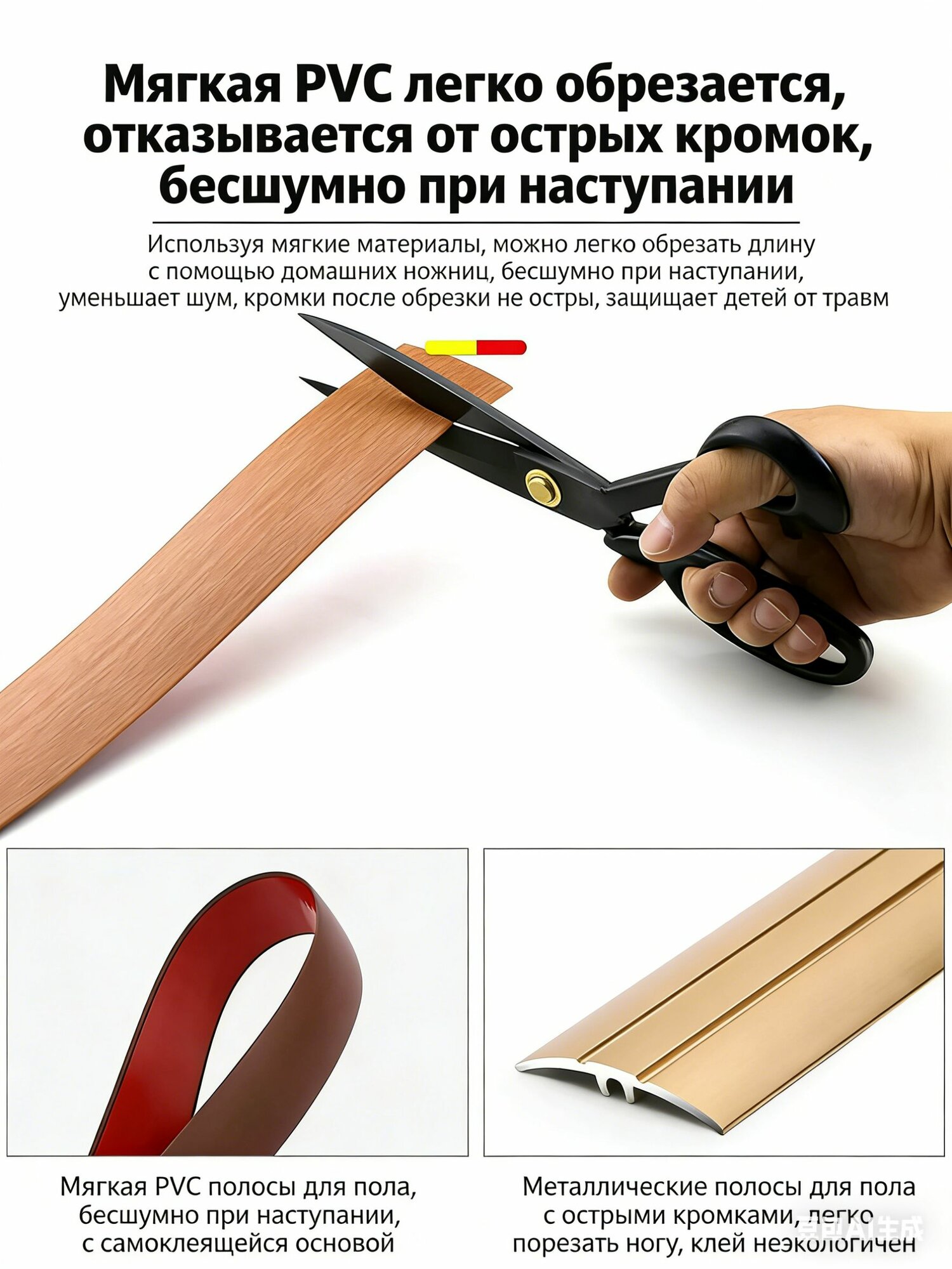 Самоклеящийся_PVC_плинтус_для_ламината — фото 1