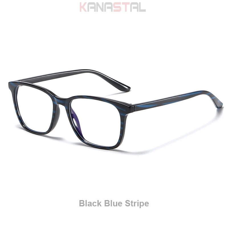 Мужские очки Black Blue Stripe, TR90, светоблокирующие