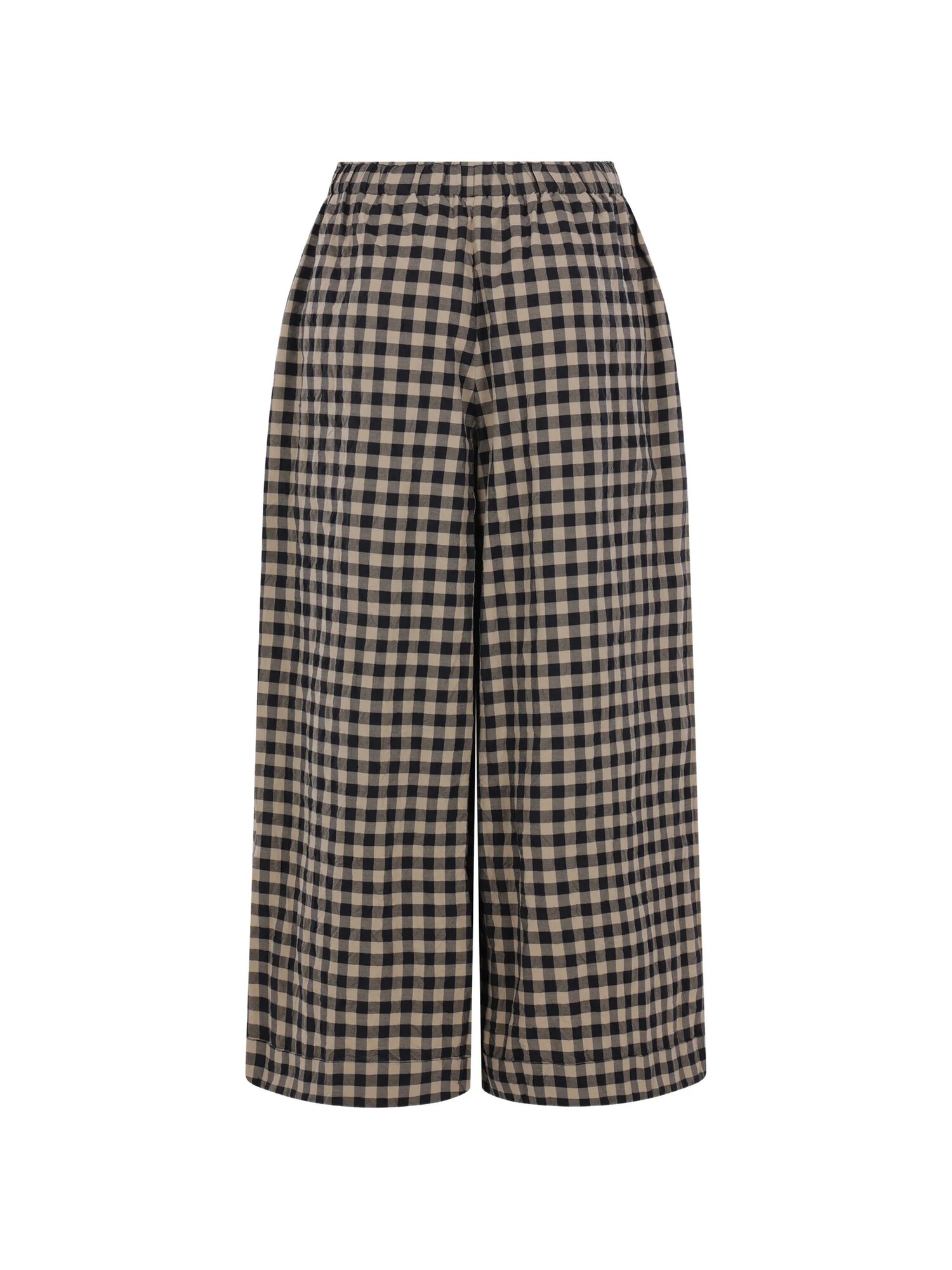 Брюки Daniela Gregis Gingham-check elasticated-waist trousers, размер XS-S, black/black — фото 1