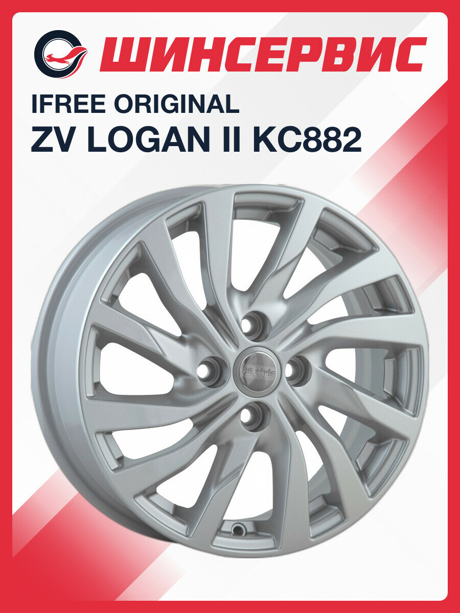 Литой колесный диск iFree Original ZV Logan II КС882 R15.0x6.0J 4x100.0 ET40.00 ЦО60.10 для автомобиля