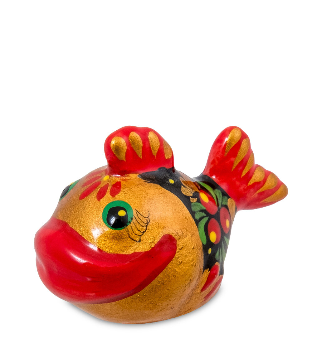 Фигурка "Рыбка" хохлома (Гжельский фарфор) ГЛ- 978 113-7014121