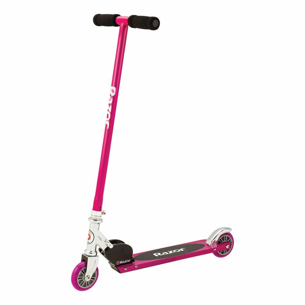 DECATHLON самокат Razor Sport S, розовый, складной, 44 см, 100 мм