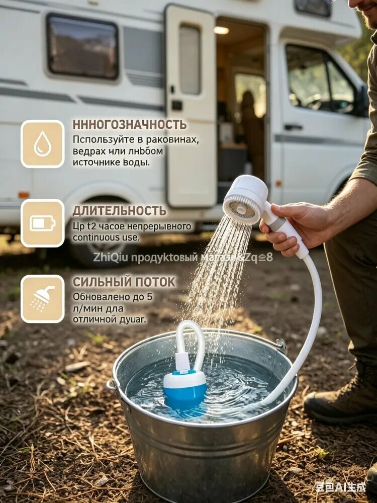 Душевой комплект белый