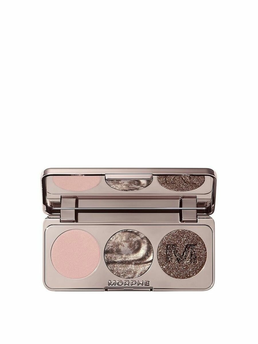 MORPHE Палетка теней для век Eyeshadow Trio (Platinum Bombshell) 3,5 г