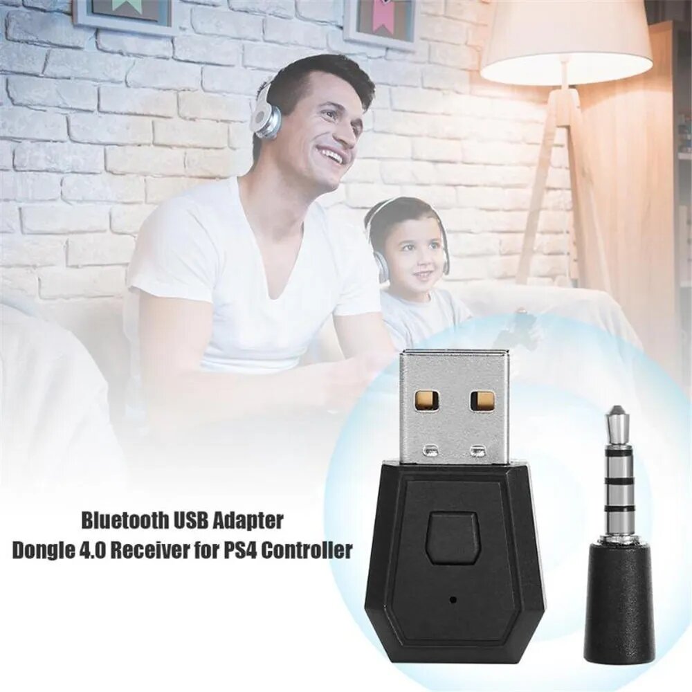 USB адаптер Bluetooth передатчик для PS4, Windows, macOS, Linux, Switch — фото 1