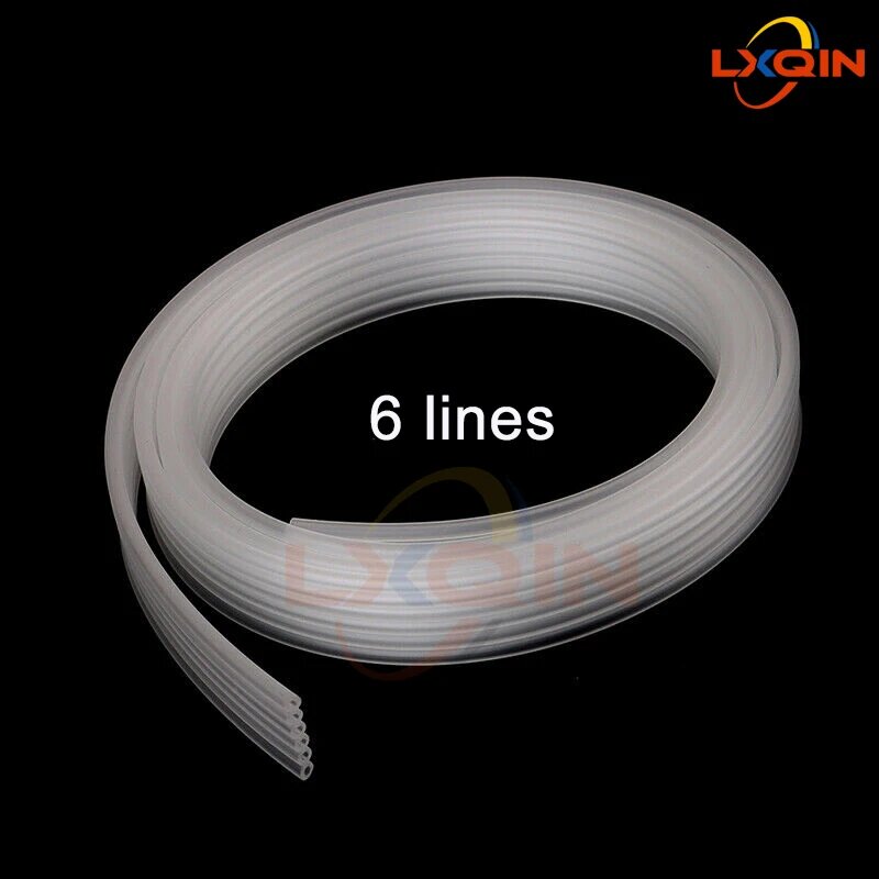 Трубка для чернил LXQIN 6 линий, 5 м, прозрачная 6x4mm