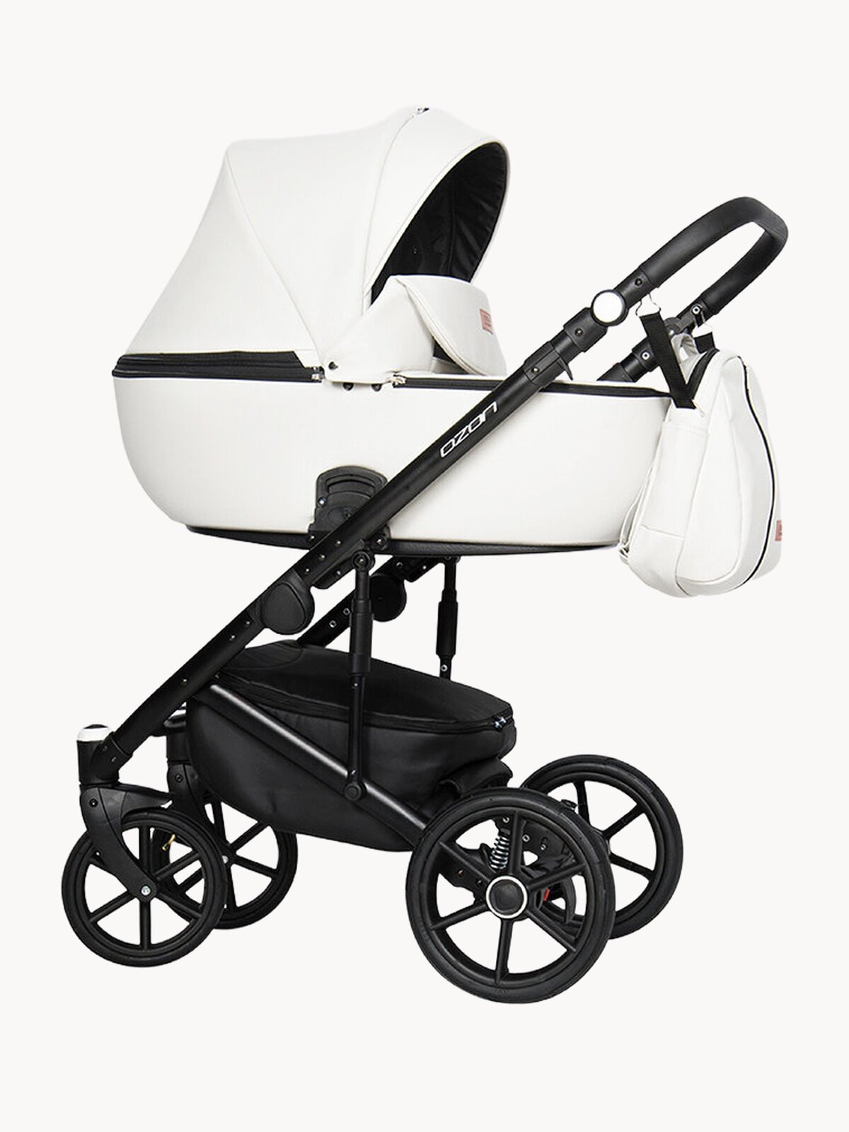 Коляска всесезонная модульная RIKO BASIC OZON (2 в 1), арт. 07, белый