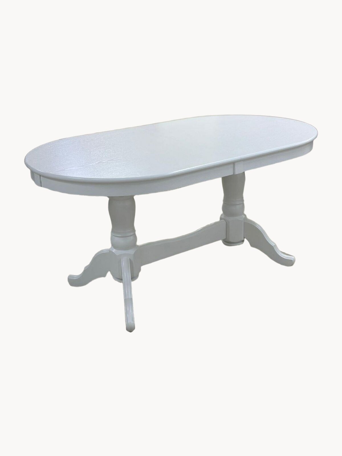 Кухонный стол "презент" 160*90/+50+50 белый для зала и гостинной