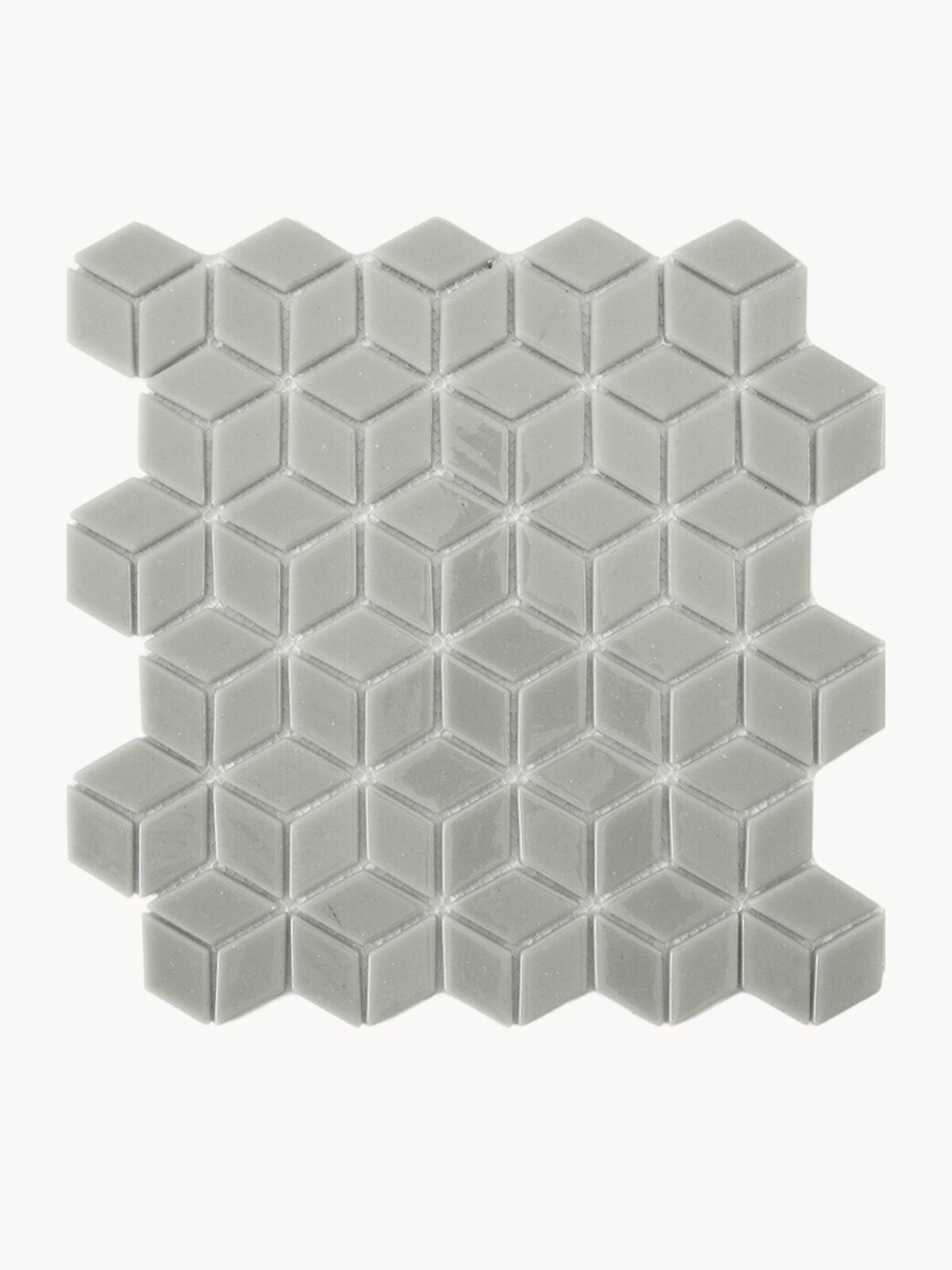 Плитка мозаика из прессованного стекла на сетке Natural Steppa, размер листа 260х270 мм, чип 42x24 мм, толщина 4,5 мм