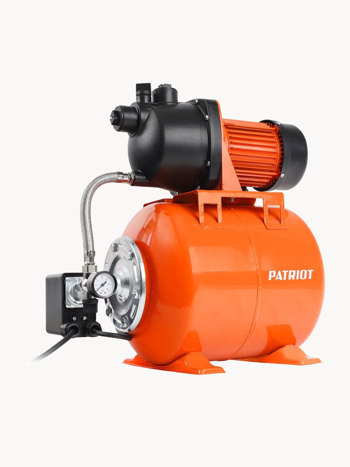 Насосная станция для воды PATRIOT PW 800-20 P для дачи и дома 800Вт, 3000л*час, объем 20л