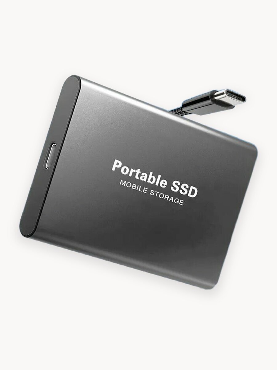 Жесткий диск, внешний, 1TB, металл, USB переходник, шнур, microcd, tipyc