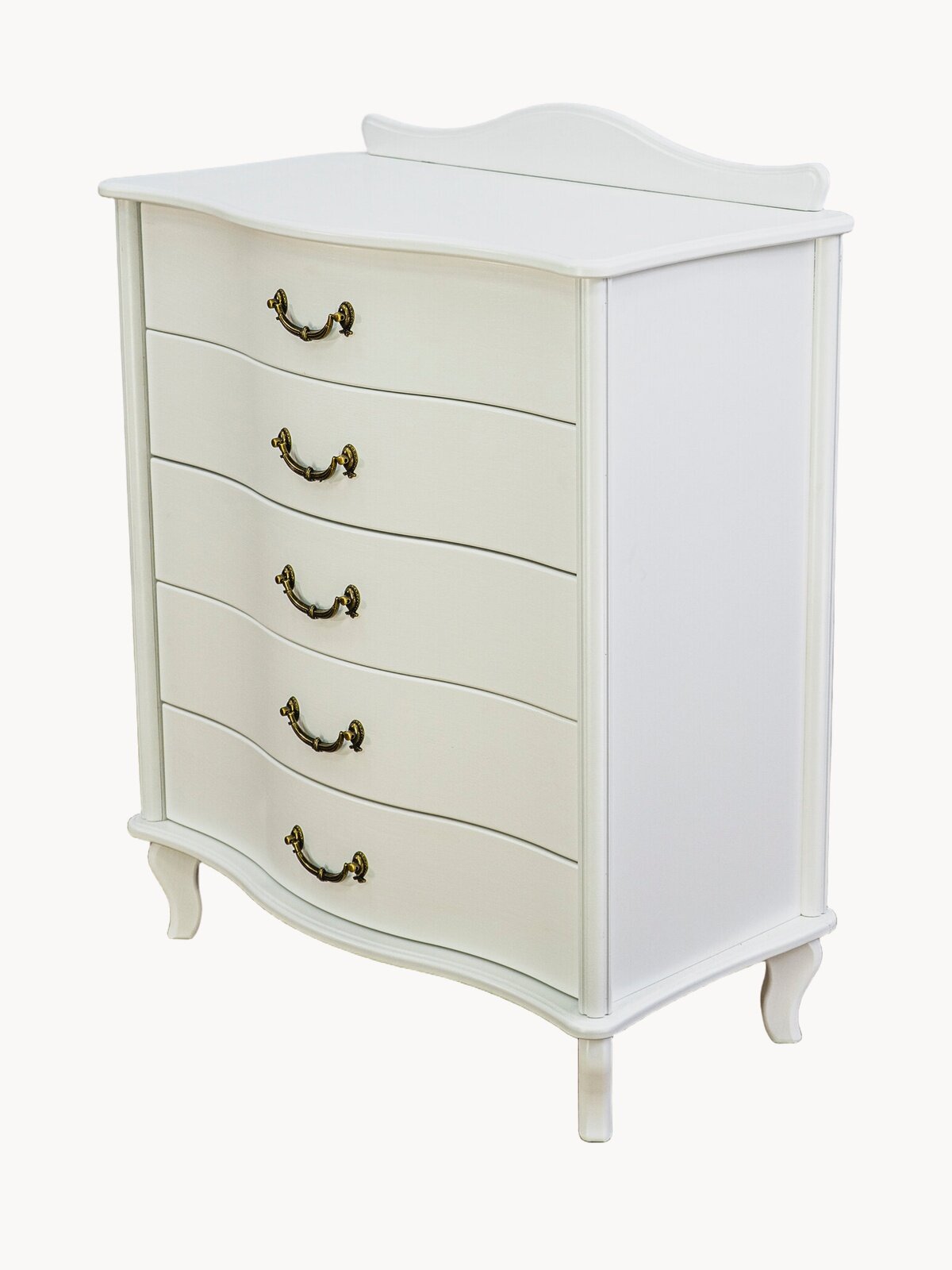 Комод для одежды в спальню, комод высокий 88х75х41,5 см, белый