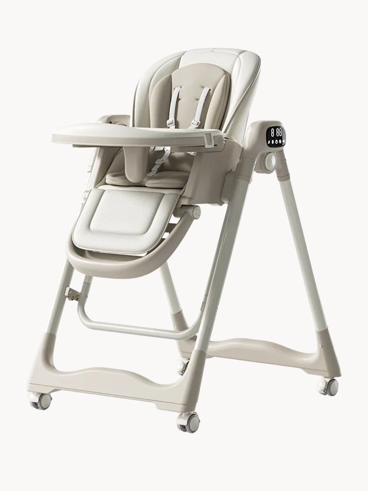 Стульчик 3 в 1 для новорожденных электронный шезлонг + стульчик для кормления + качели, автокачание, складной,