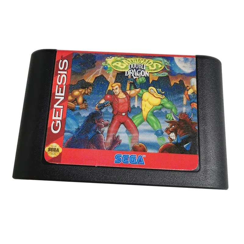Игровой картридж для приставки 16 bit SEGA: Battletoads & Double Dragon