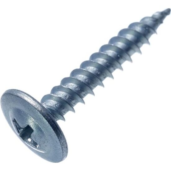 Саморез Стройметиз 4.2х25 металл-металл с прессшайбой цинк (уп.200шт) коробка, UTORM2050084