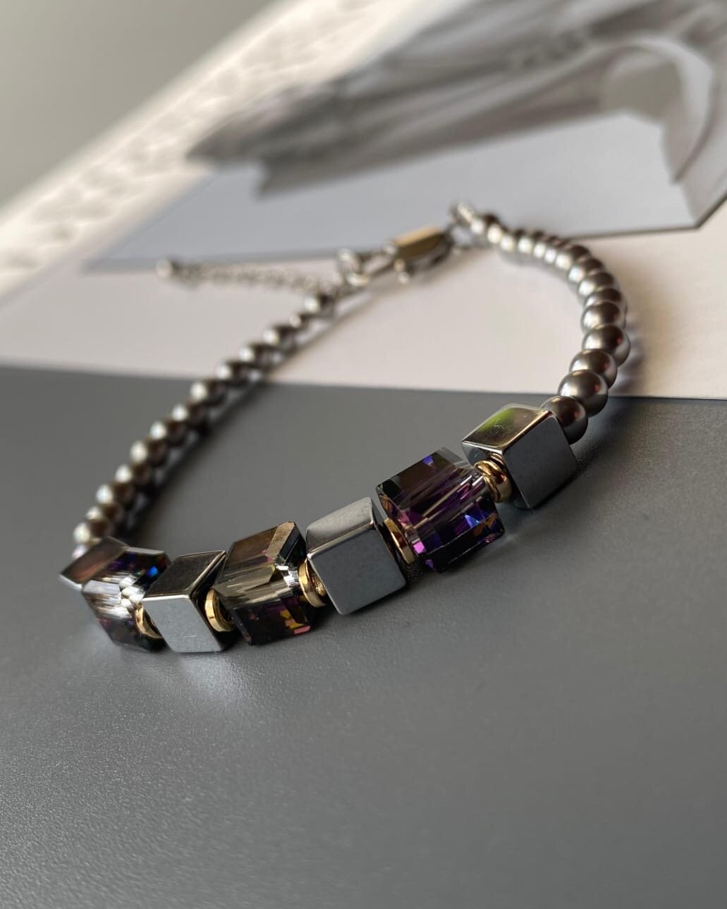 Браслет, гематит