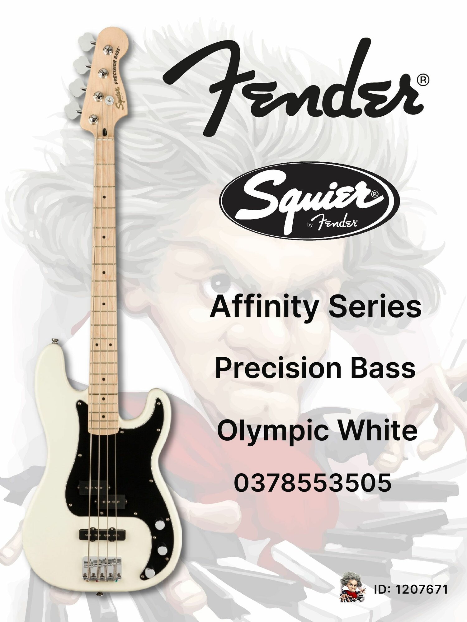 Fender squier affinity P BASS PJ бас