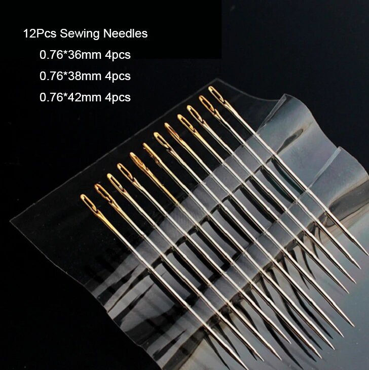 Швейные иглы для рукоделия из нержавеющей стали 6/12 шт. TypeB 12pcs Needle