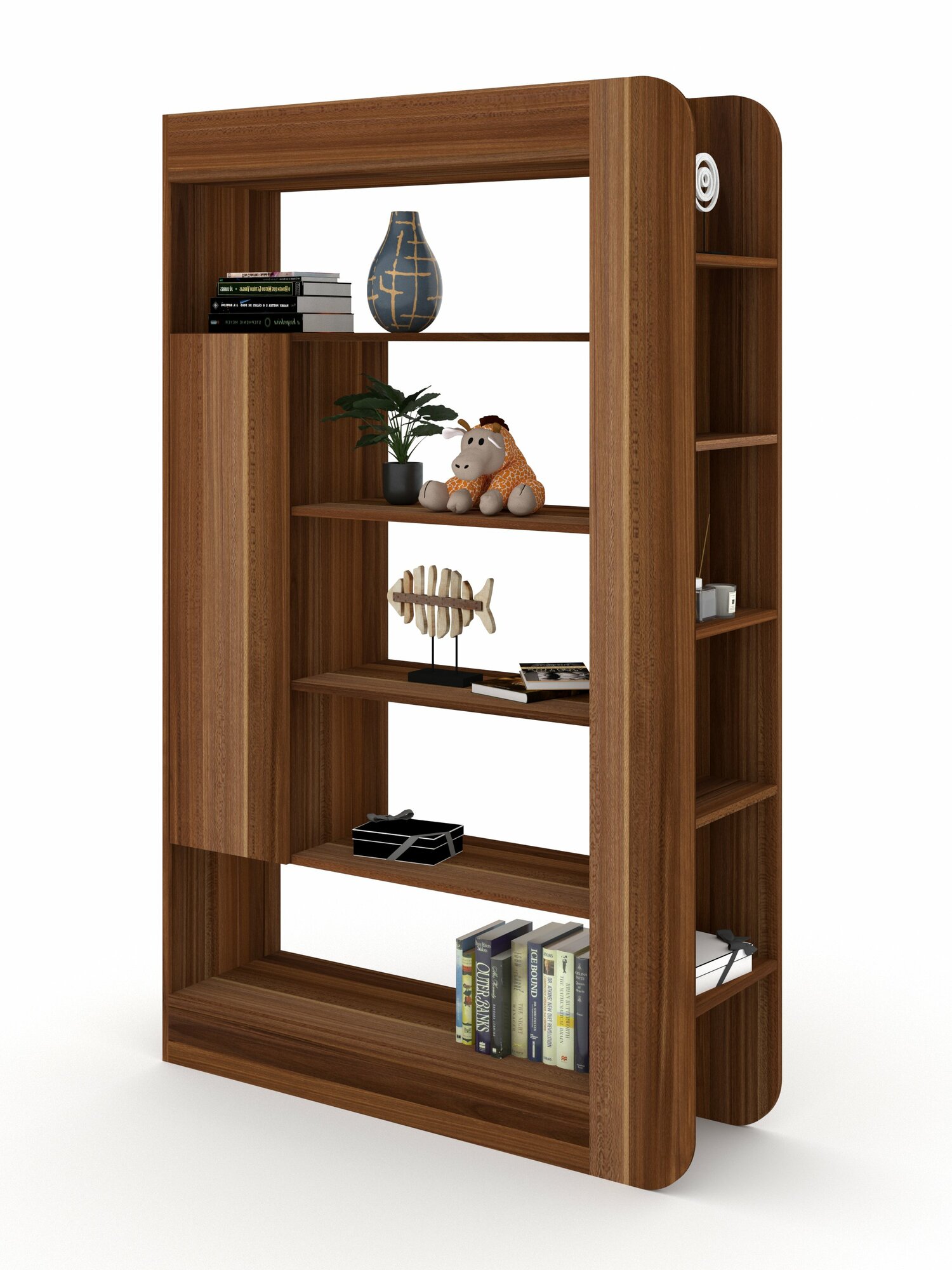 Есэндвич Альт Лаворо Стеллаж, перегородка для зонирования 120х190 х35 см (Слива валлис)