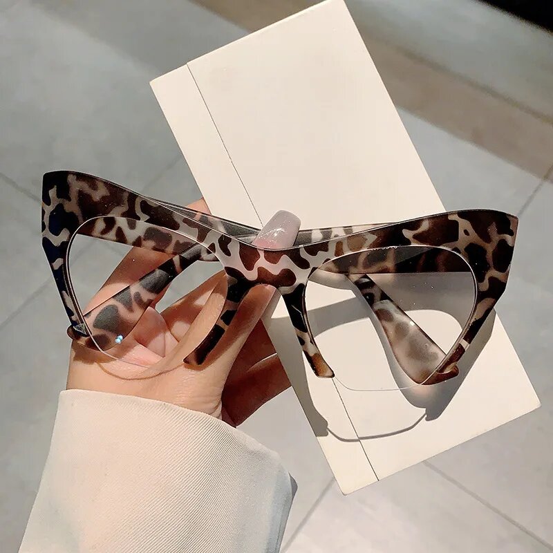 Женские очки "кошачий глаз" Leopard, ацетат