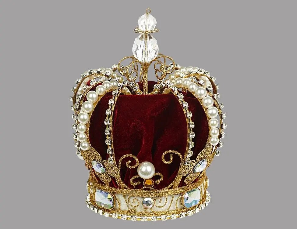 Ёлочная верхушка "Корона императрицы", красная, 35 см, Goodwill