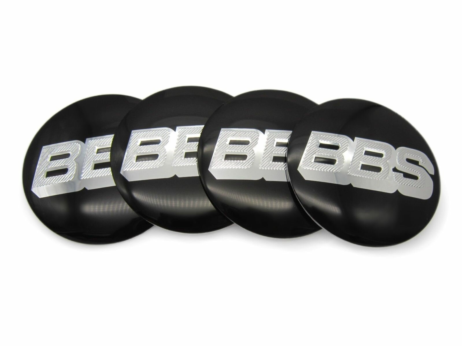 Наклейки на колесные диски BBS black D-45 mm