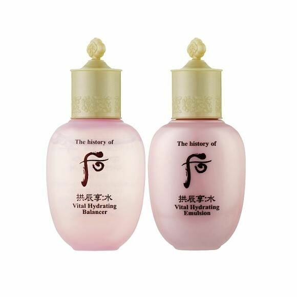 Тонер и Эмульсия ультраувлажняющие 20ml+20ml THE HISTORY OF WHOO Vital Hydrating Balancer & Emulsion без коробочки