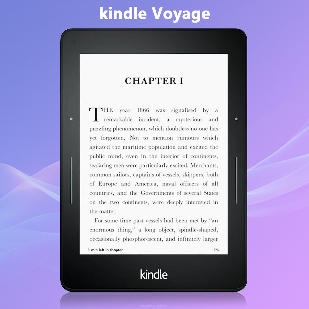 Электронная книга kindle Voyage, 6 дюймов, 4 ГБ, подсветка, wifi, 300PPI, черный
