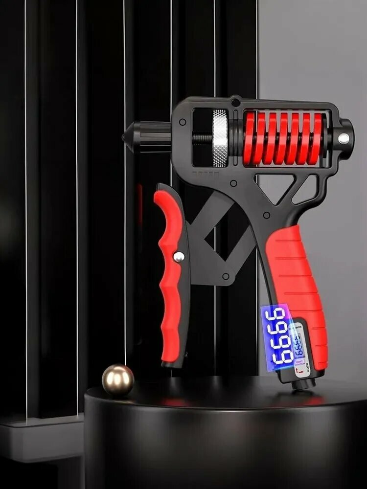 Эспандер кистевой пружинный, с регулировкой нагрузки от 5 кг до 165 кг, с электрическим счетчиком