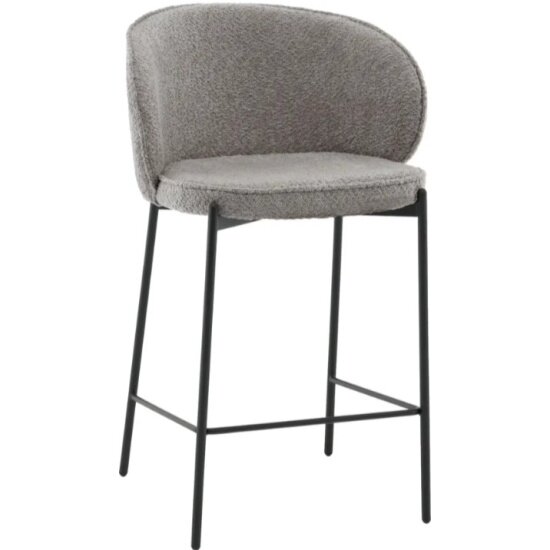 Стул полубарный Stool Group Тисдейл букле серый