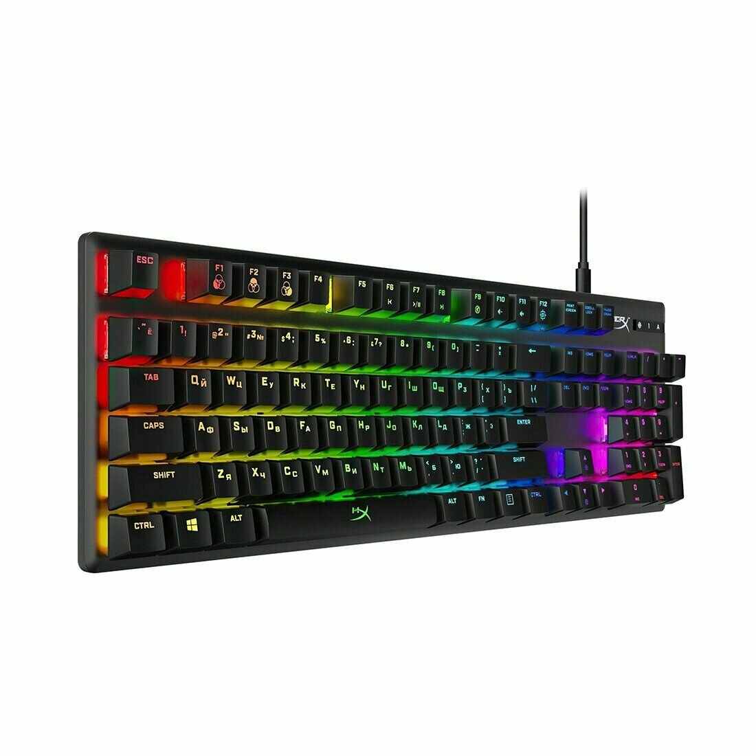 Игровая клавиатура проводная , (HyperX Blue), черный