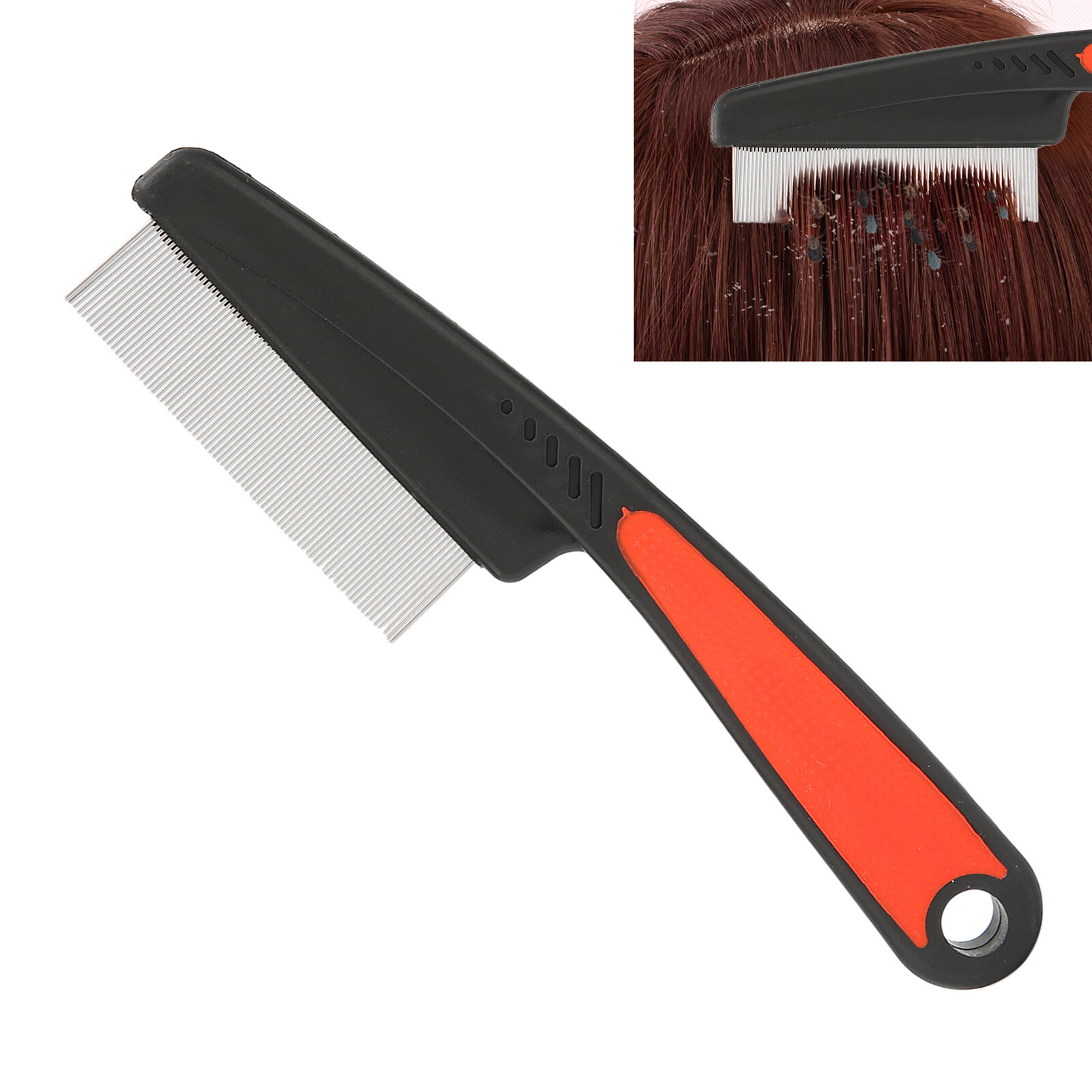 Гребень от вшей из нержавеющей стали с мелкими зубьями для эффективного вычесывания