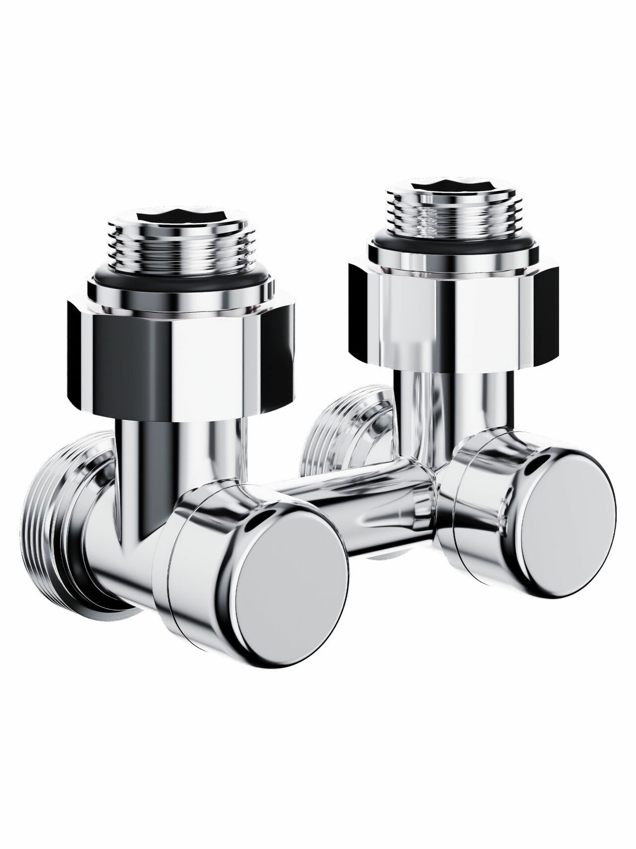 Узел нижнего подключения Royal Thermo Design угловой 1/2"х3/4" EK евроконус (хром)