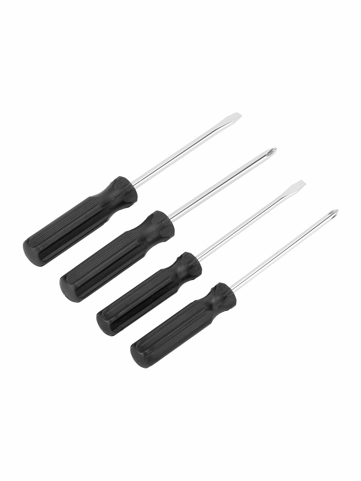 Набор отверток Sparta 4шт, углеродистая сталь, пластиковая рукоятка 13220