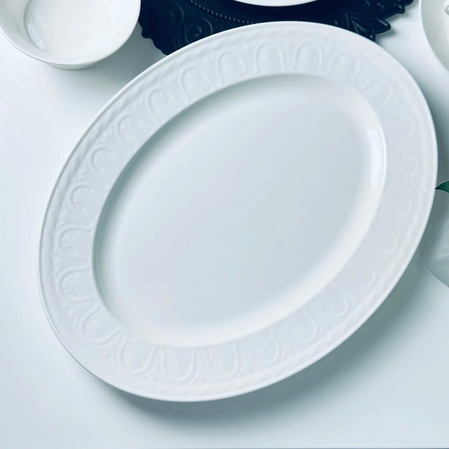 Овальное блюдо 40х30х3,5см серена Фарфор 102-176 118-102-176