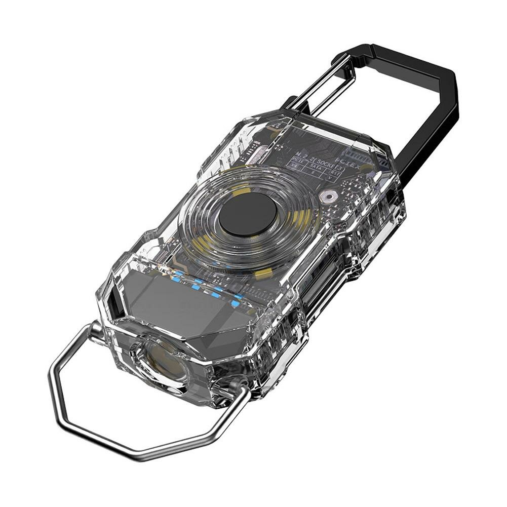 Портативный мини-фонарик-брелок для ключей, подвешиваемый на пояс