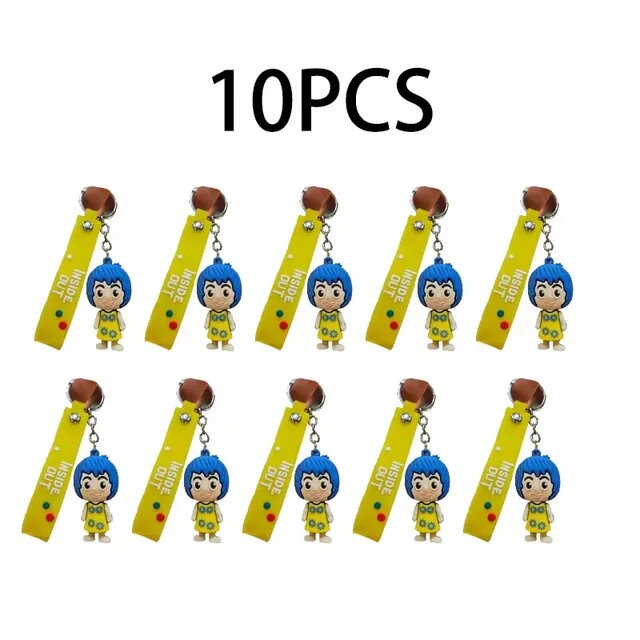 Disney Inside Out2 Figura Pingente Chaveiro для детей и людей, любителей мультфильмов Mochila, аксессуары для малышей, подарки для детей,