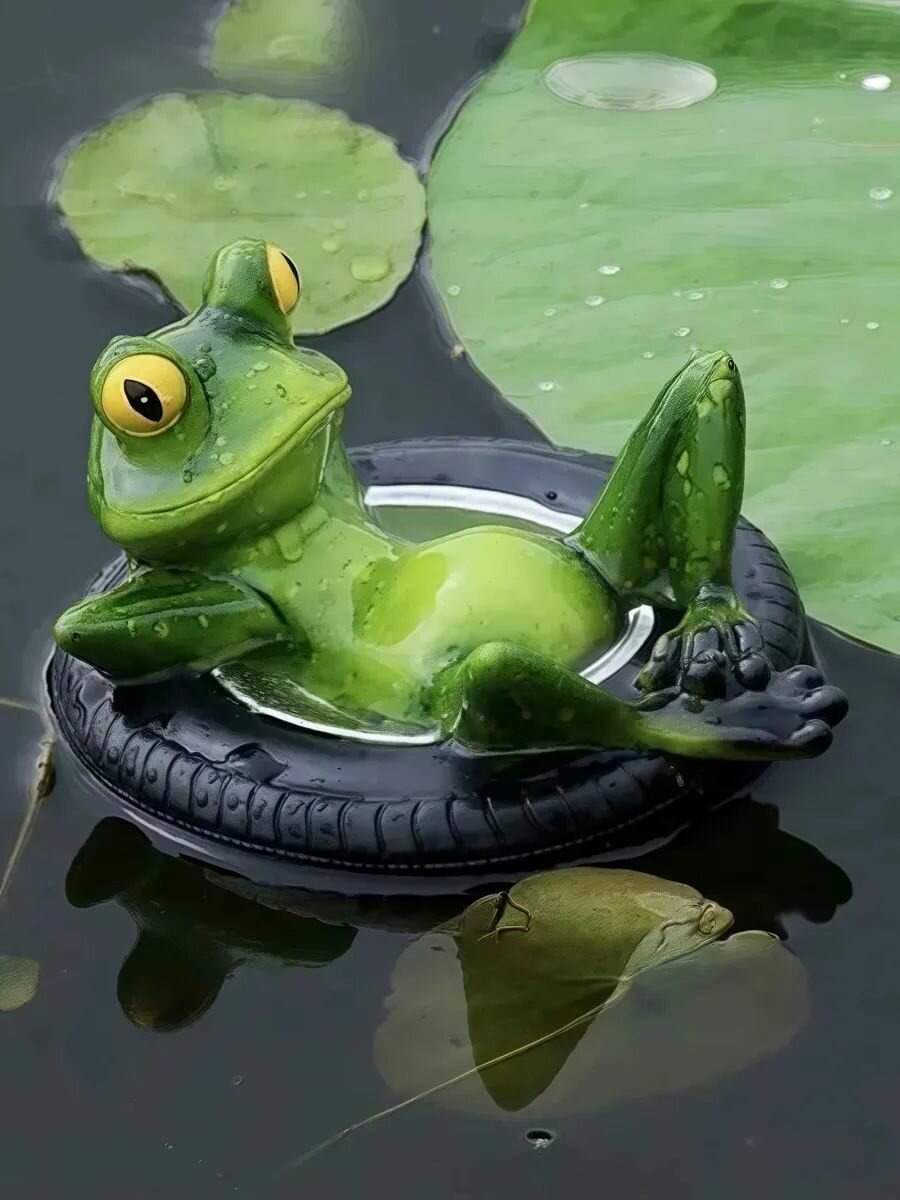 Украшения для пруда с лягушками
