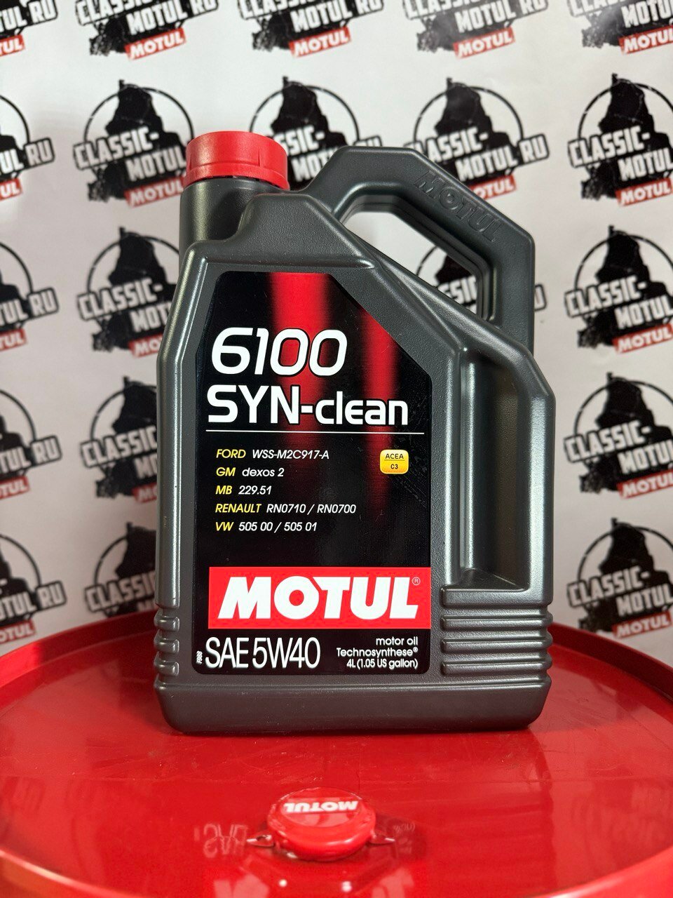 Синтетическое моторное масло Motul 6100 SYN-Clean 5w-40 (4L) 111863