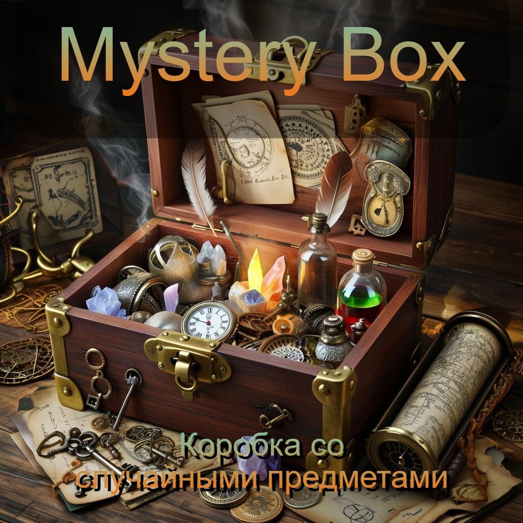 Коробка с сюрпризом MYSTERY BOX, от 4 предметов, испытай свою удачу уровень 3