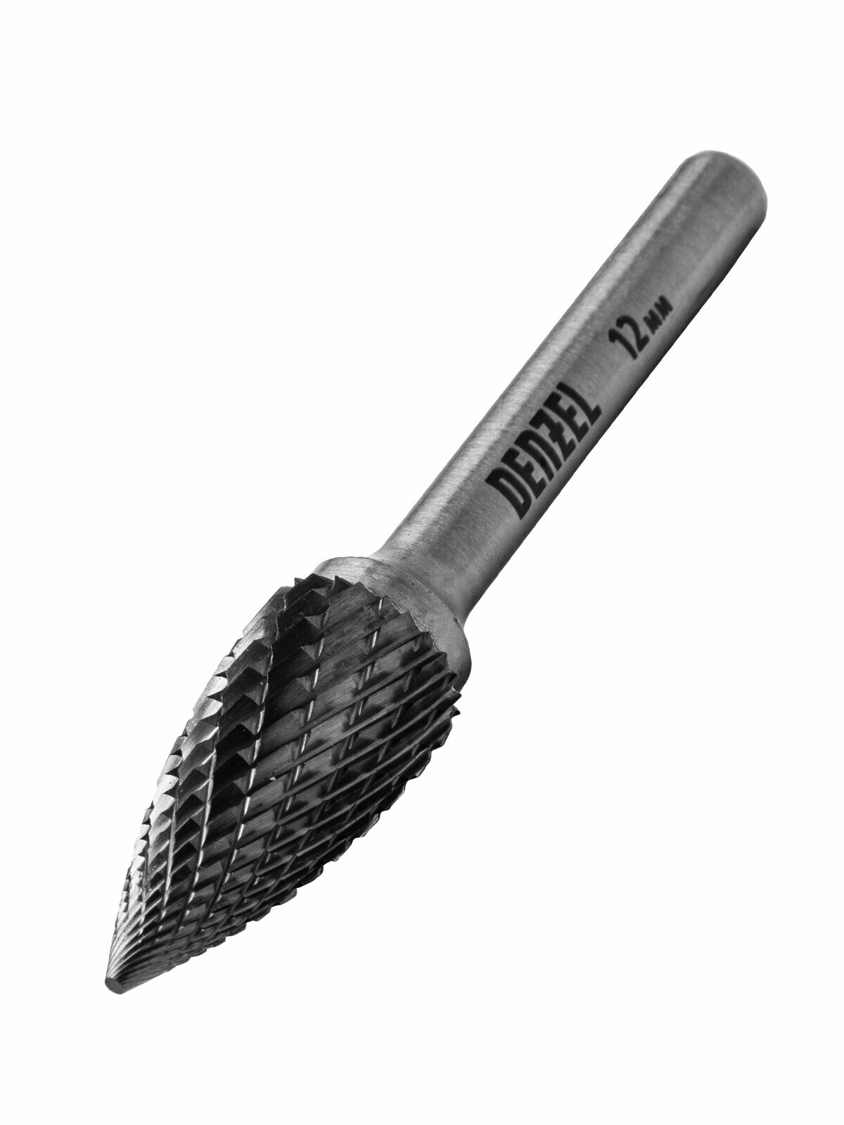 Борфреза по металлу Denzel твердосплавная параболическая заостренная, тип-G, 12 мм 72049