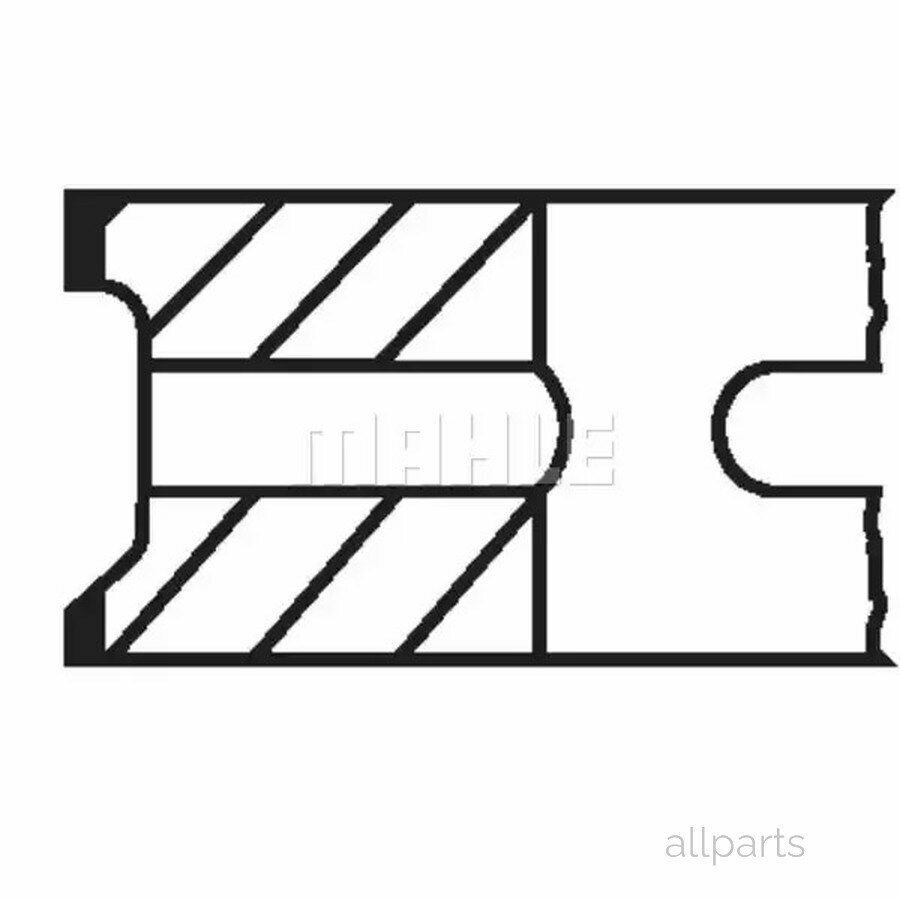 MAHLE 14534N0 кольца поршневые компрессора !(без пружин) d75 KNORR LP48xx \