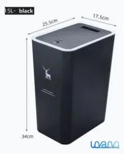 Мусорный бак, 15 л, 1 шт