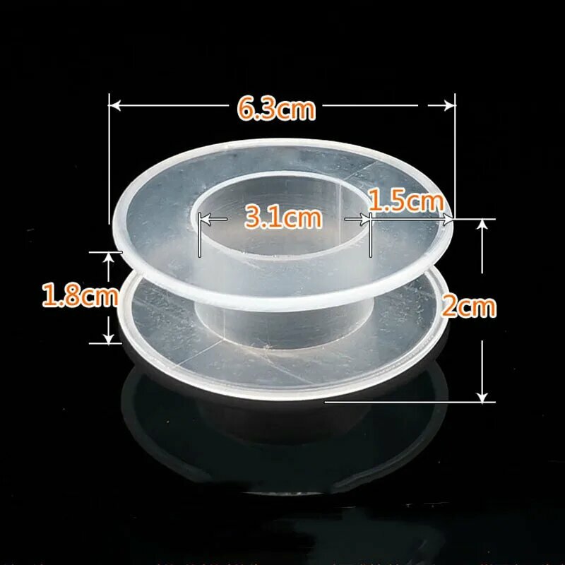 Пластиковые катушки для ниток 63x20 мм 20pcs