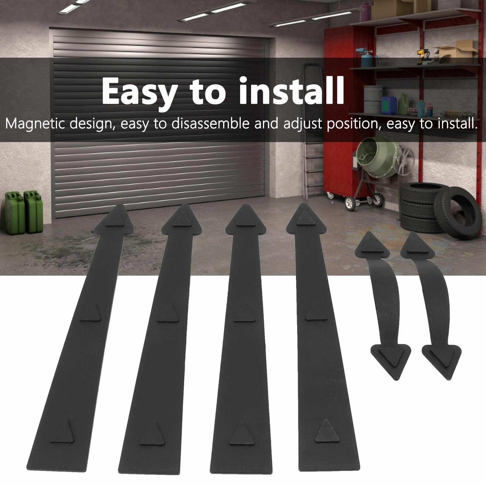 Магнитная декоративная ручка для гаражных ворот, износостойкая петля для дверной ручки из АБС-пластика для гаражных ворот