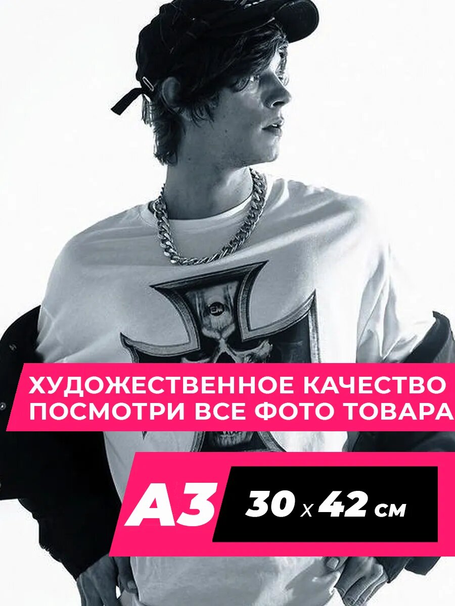 Постер ОГ Буда на стену 82 OG Buda A3, матовая фотобумага премиум качества