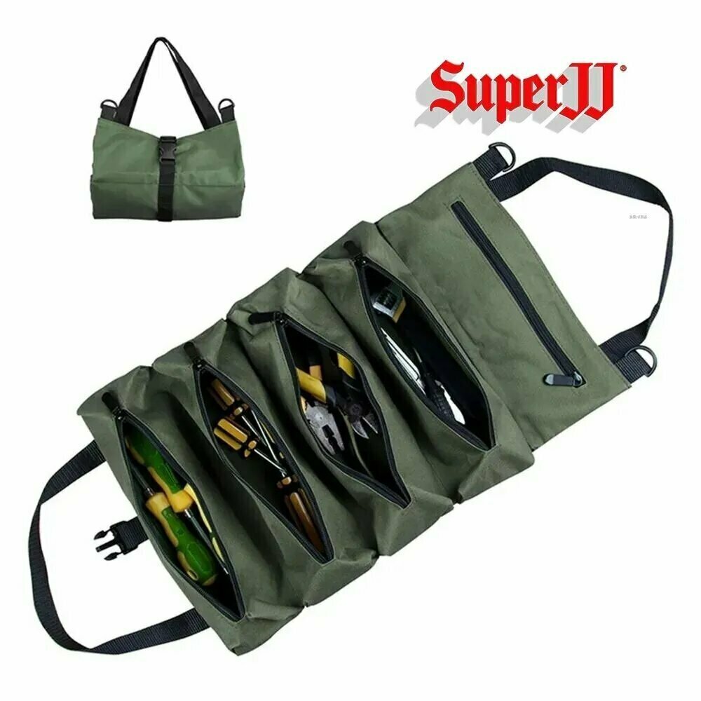 Многофункциональный набор инструментов для электрика зеленый