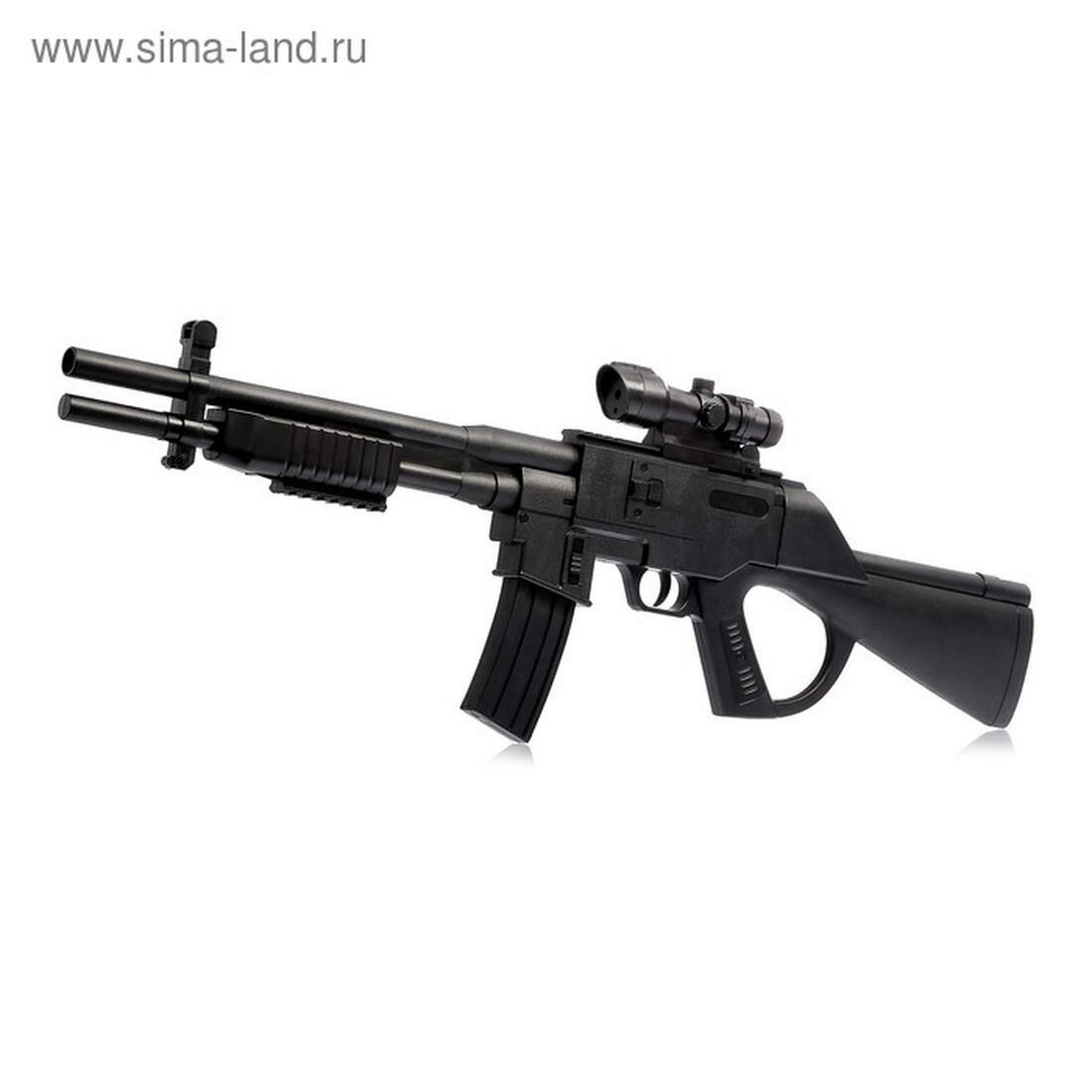 Автомат пневматический ЛАС играс "Десант", с лазером, пластик, 14+, дальность поражения 15 м