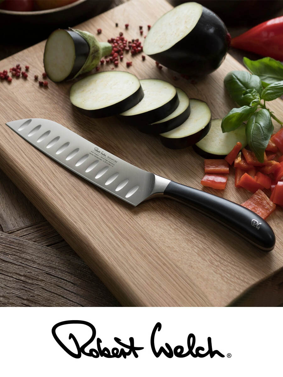 Нож поварской Сантоку Robert Welch Signature 17см, нержавеющая сталь